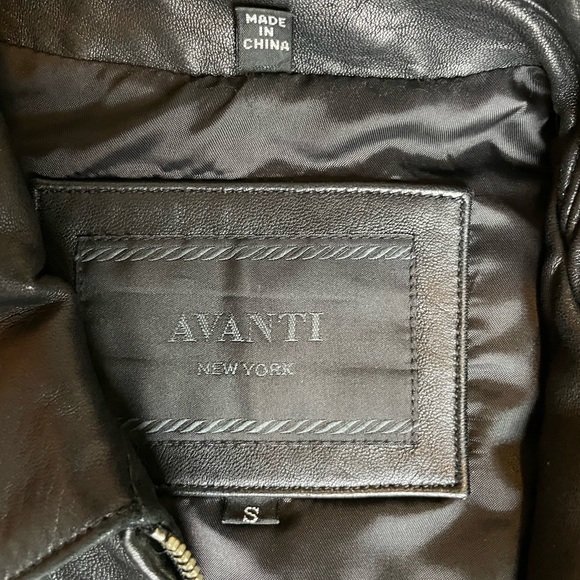 Avanti | Jackets & Coats | Avanti New York Black Leather Jacket | Poshmark